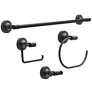 Franklin Brass VOI35-MB Voisin Double Towel Hook Bath Hardware Accessory in Matte Black