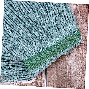 DOITOOL 1pc Cleaning Mop for Floor Miniature Trash Can Commercial Mop Wet Mop Commercial Mop Handle Reusable Mop Head Green Practical Mop Cloth Mop Accessories Mop Cloth Replacement Refill