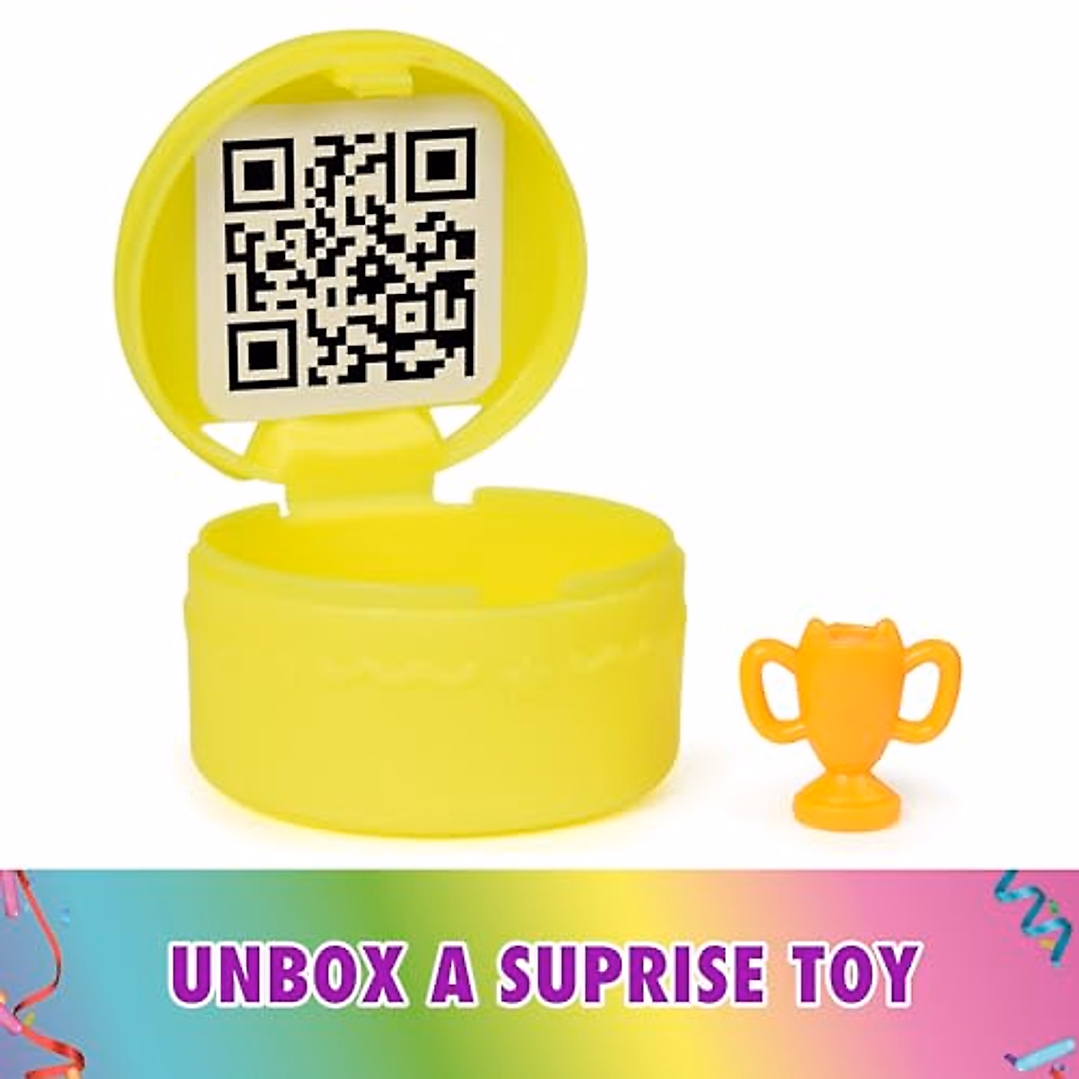 Gabby’s Dollhouse, Cakey’s Fruit Smoothie Balcony Playset, 8-Pcs with Toy Figures, Dollhouse Accessories & Sensory Play, Kids Toys for Girls & Boys 3+