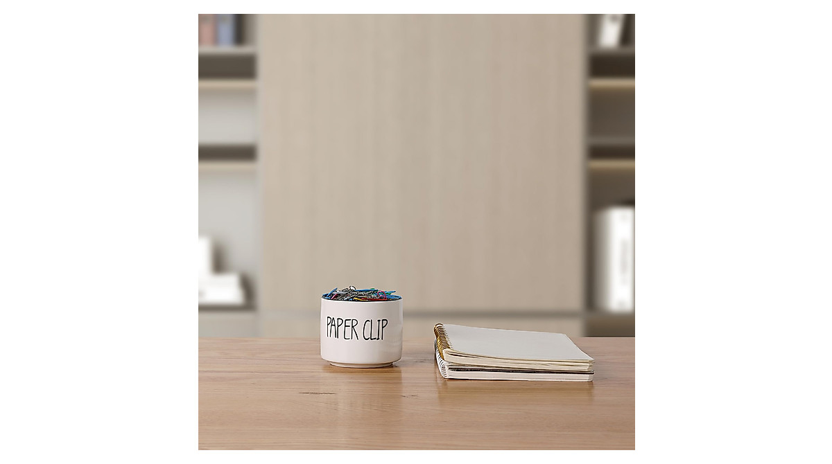 Cute Ceramic Paper Clip Holder for Office and Home Organization