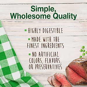 Nylabone Healthy Edibles Natural Dog Chews Long Lasting Roast Beef Flavor Treats for Dogs, X-Small/Petite (2 Count) (Pack of 2)