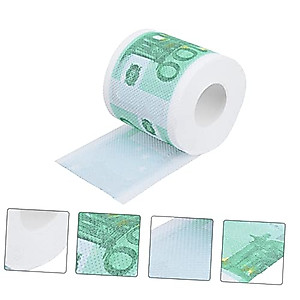 SAFIGLE 2 Rolls Office Guest Loud Every Colorful Household Printing Anniversary Stuffers Pattern Paper Mini Men Restaurant Paper- Stocking Travel Tissues Funny Party Green Favors Face