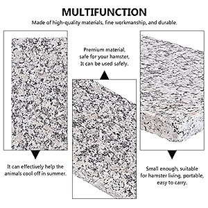 POPETPOP Hamster Cooling Pad Marble Stone Rabbit Cooling Pad Small Pet Cooling Mat Board Bed Summer Chilly Plate for Chinchillas Guinea Pigs Kitten Puppy Random Pattern