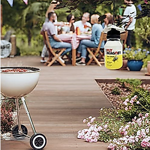 Victor M380 [Set of 2] Reusable Outdoor Fly Traps - Our Fly Trap Combination Pack is Bundled with a Home and Country USA Fly Swatter and an Extra Refill Bait Pack of Three