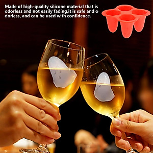 Ice Cube Tray Ghost Ice Cube Molds, Halloween Ghost Decor Easy Release Silicone Mold, Silicone Ice Cube Molds, Halloween Ice Maker Molds(4)