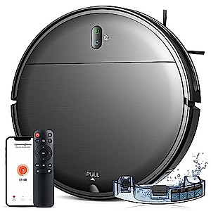 Robot Vacuum and Mop Combo, WiFi/App/Alexa, Robotic Vacuum Cleaner with Schedule, 2 in 1 Mopping Robot Vacuum with Watertank and Dustbin, Self-Charging, Slim, Ideal for Hard Floor, Pet Hair, Carpet