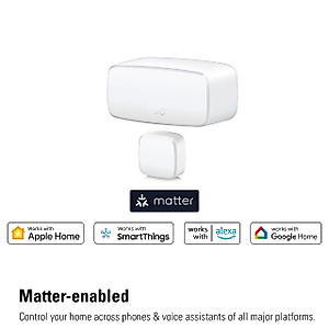 Eve Door & Window (Matter) – Smart Contact Sensor for Doors & Windows, Open/Closed State, Automatic Control of Accessories, Matter Over Thread, Apple Home, Alexa, Google Home, SmartThings