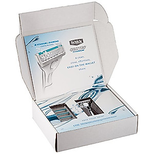 Schick Titanium Shaving Starter Gift Set for Men, 0.602 Pound