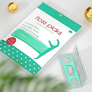 Mint Dental Floss Picks,Tooth Picks Flossers for Adults，600 Count with a Portable Travel Cases Floss