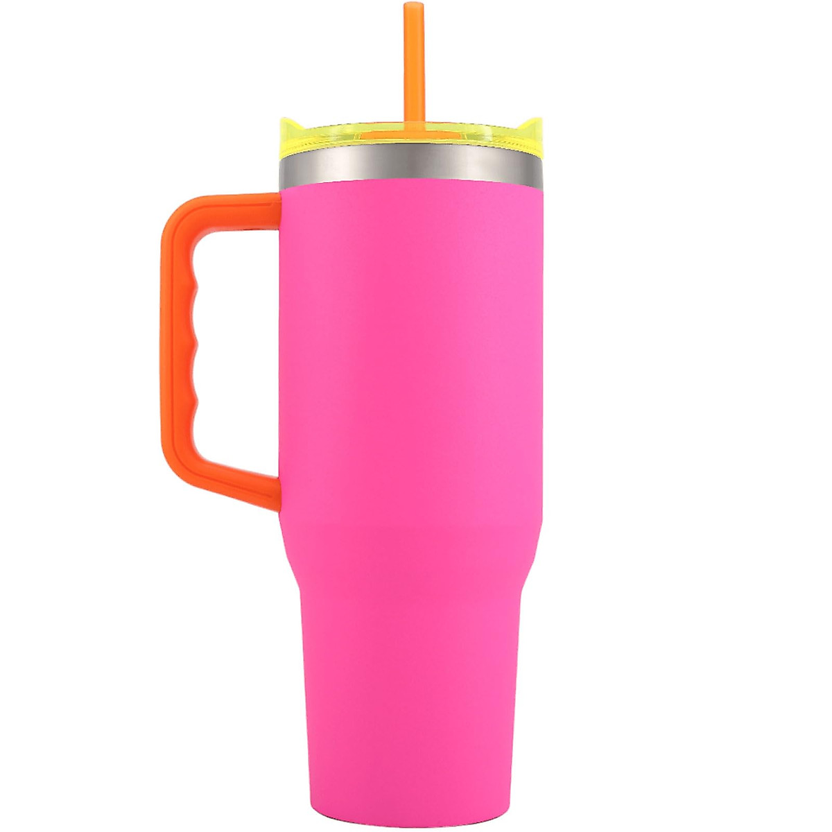 Yukon Outfitters Fit Forty 40oz Double Wall Vacuum Insulated Stainless Steel Tumbler with Reusable Straw & Ergonomic Handle | For Hot or Cold Beverage, Crystal Beach