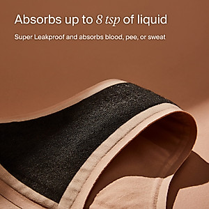 KNIX Super Leakproof No-Show Boyshort, Leakproof Underwear, Period Underwear for Women, Machine Washable, Reusable, Black, XXX-Large (1 Pack)