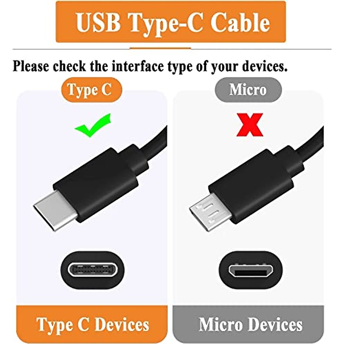 6Ft+9Ft Fast USB-C Charging Cords for Samsung Galaxy Tab A7 10.4"/ A7 Lite 8.7"/ A8 10.5"/S8/S7/S6/S6 Lite/S5e/S4, Tab A 10.1" 2019/8.0" 2017;SM-X700/X200/ SM-T500/220/380/510/610/307 Charger Cables