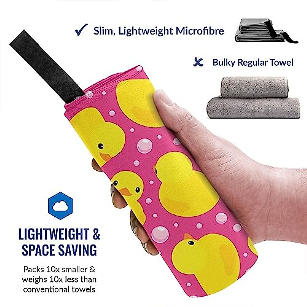 niBBuns Watermelon Print,Quick Dry Towel for Travel,Watermelons Slice in Watercolors,Camping Microfiber Towel Fast Drying and Lightweight Design for Hiking,Camping,Gym,Pink White,Vertical Pattern