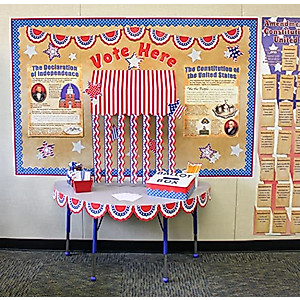 Teacher Created Resources Red and White Stripes Awning (77165) 24x12.5 in