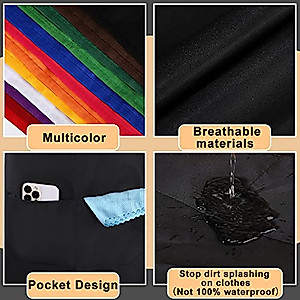 36 Pack Bib Apron Bulk Cotton Aprons for Women with Pockets Unisex Chef Kitchen Apron Washable Plain Apron Cooks Apron for Kitchen Cooking Restaurant BBQ Painting Crafting, 12 Colors()