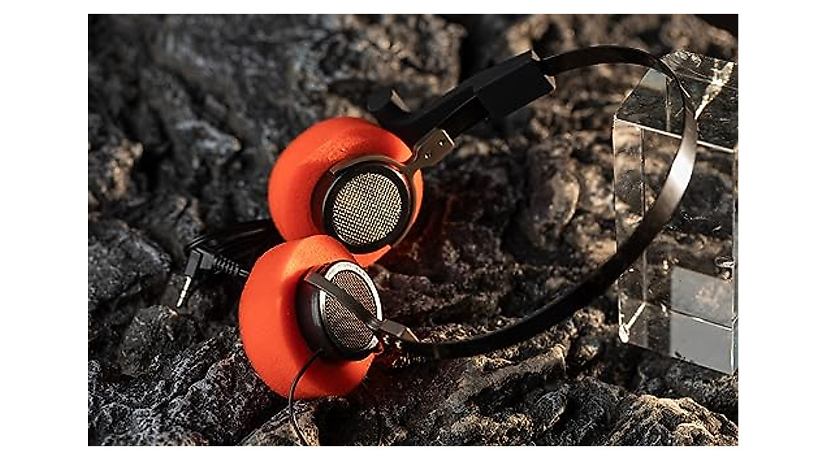 Xcoser Star Headphones - Handmade Orange Hi-Fi Stereo