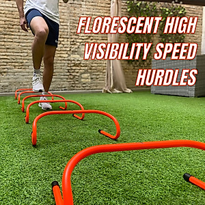 Direct Agility Speed Training Agility Hurdles for Athletes - 6-Pack - Speed and Agility Training Equipment for Soccer Basketball Football Hurdle Training