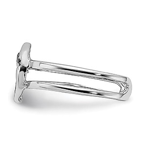 925 Sterling Silver Rhodium Plated Oxidized Celestial Moon and Star Toe Ring Jewelry for Women