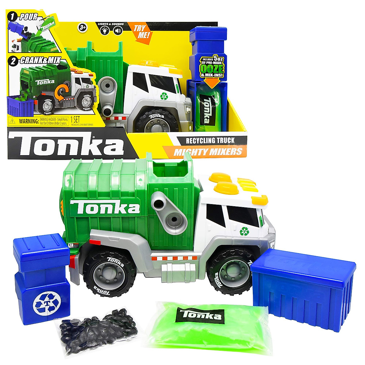 Tonka - Mega Machines Mighty Mixers L&S - Recycling Truck