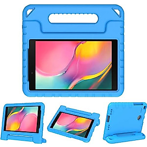 LTROP for Samsung Galaxy Tab A 8.0 Case 2019 SM-T290/T295, Tab A 8.0 2019 Case for Kids, Shockproof Light Weight Handle Stand Galaxy Tab A 8.0 inch 2019 Kids Case Without S Pen - Blue