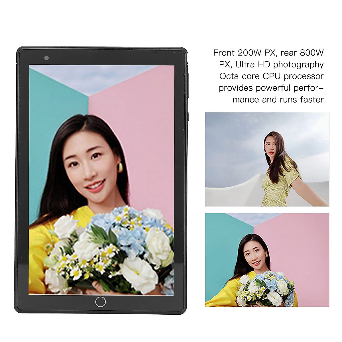 Septpenta 8 Inch Tablet with Octa Core CPU Processor, 1920X1200 HD IPS Display, 4Gb RAM 64Gb ROM, 200W Px Front Camera 800W Px Rear, 8800Mah, 2.4G WiFi 4.2 Bluetooth for Android 10(USA)