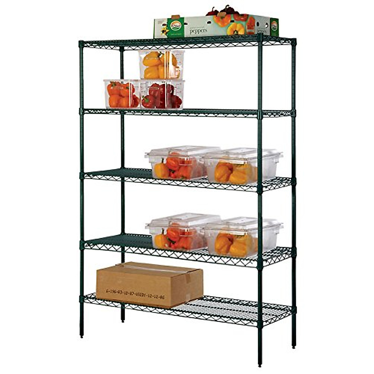 Omega 18" Deep x 24" Wide x 63" High 5 Tier Freezer Starter Shelving Unit
