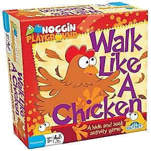 Walk Like A Chicken - No Reading Required, Hide & Seek Role-Playing Activity Game, Preschool & Kids, Children's Social & Physical Developmental Game, Outset Media, Ages 3+, 2+ Players