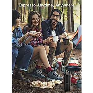 Eastsign Manual Espresso, Portable Espresso Machine, Compatible Ground Coffee, Hand Coffee Maker, Travel Gadgets, Manually Operated, Perfect for Camping, Hiking…