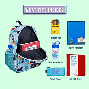 Wildkin 15 Inch Kids Backpack Bundle with Lunch Bag (Big Fish)