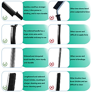 Crevice Cleaning Brush, Hard Bristle Crevice Cleaning Brush, Multifunctional Cleaning Brush, Gap Cleaning Brush, Grout Brush, Crevice Cleaning Tool for Kitchen and Bathroom etc(4+2Pcs)