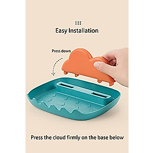 Spoon Rest with Pot Lid Holder, kitchen gadget set, used in kitchen neat cutlery-Multi-set (cloud)