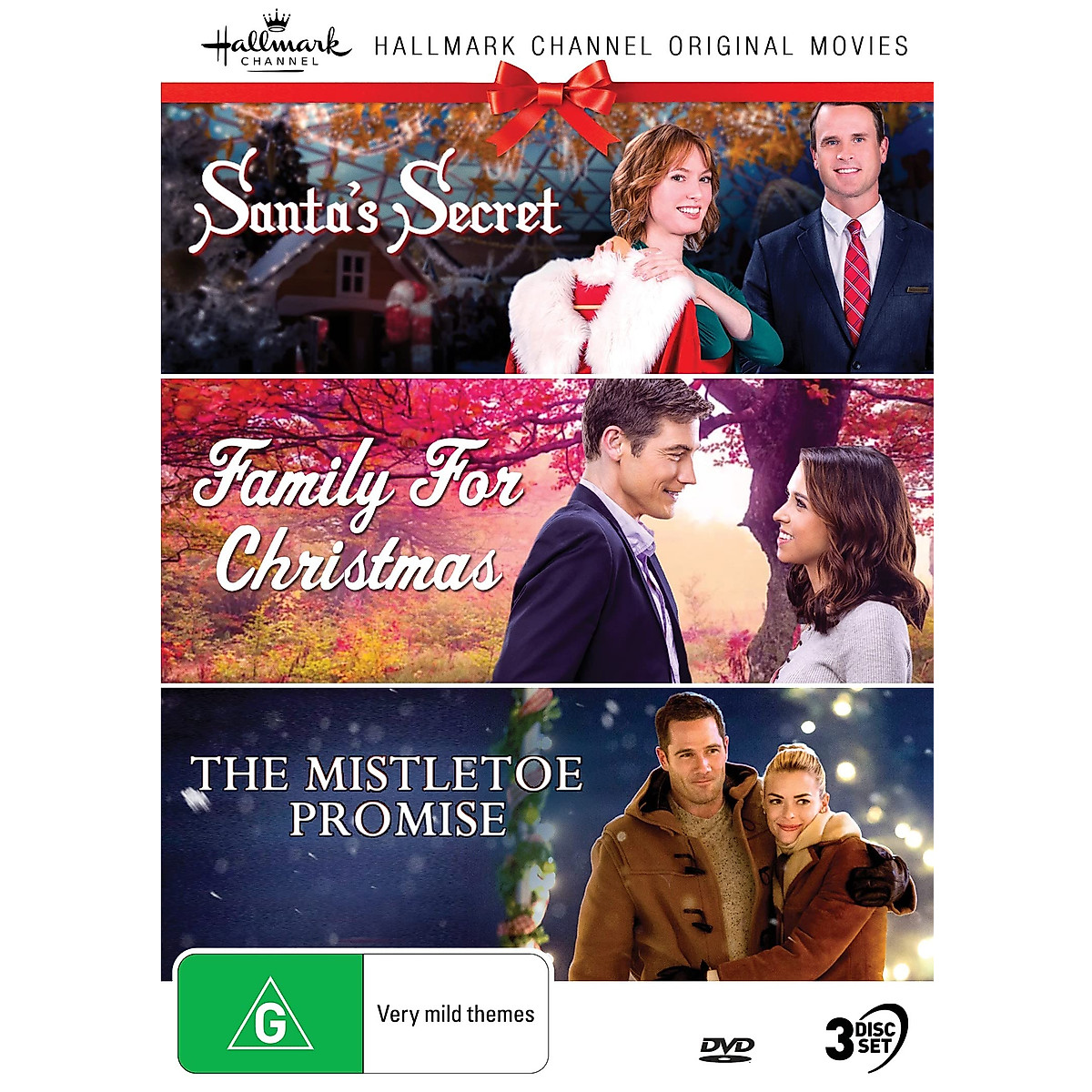 Hallmark Christmas Collection 10: Christmas At Cartwrights (Santa's Secret) / Family For Christmas / The Mistletoe Promise