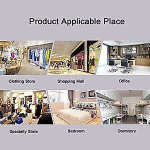 Clothing Store Fitting Room, Changing Room used in Mall and Office, U-Dressing Room for Privacy Protection and Room Divider, Including Shading Curtain, Hanging Rod and Hook Up (38x38x79IN, Light grey)