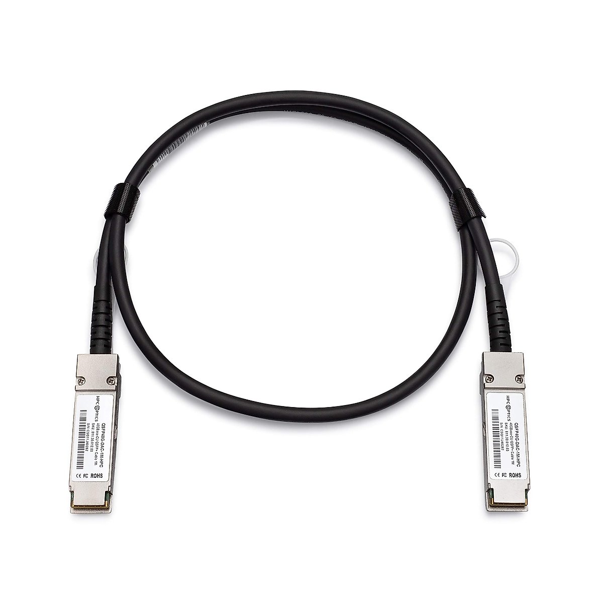 HPC Optics Compatible with Meraki MA-CBL-40G-1M QSFP+ to QSFP+ Twinax Stacking Cable | 40G DAC 1m Passive MA-CBL-40G-1M-HPC