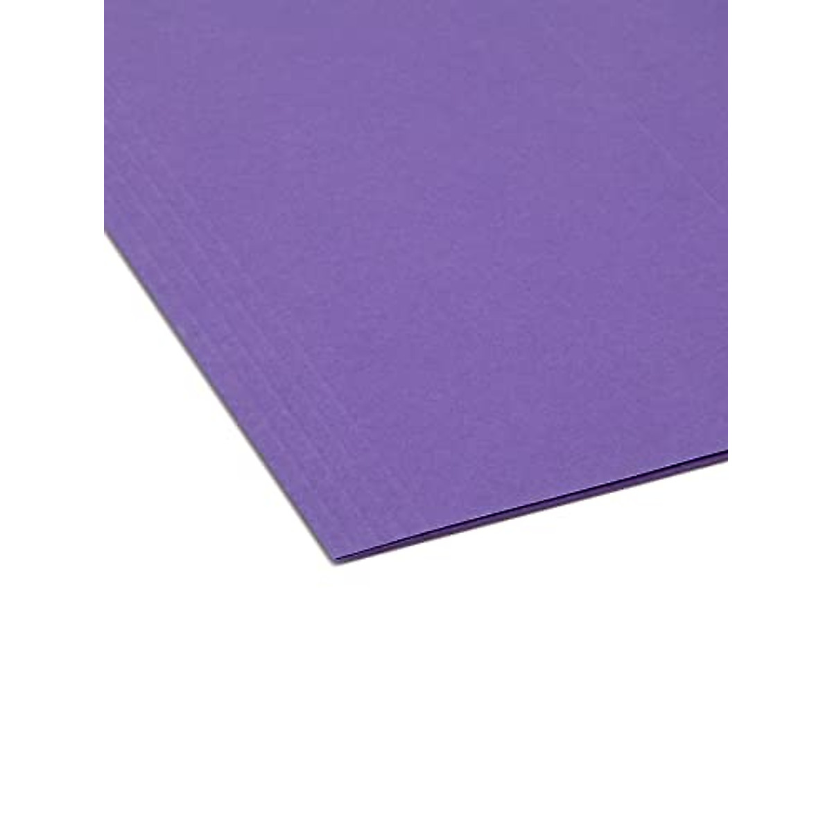 Smead Colored Hanging File Folder with Tab, 1/5-Cut Adjustable Tab, Letter Size, Purple, 25 per Box (64072)