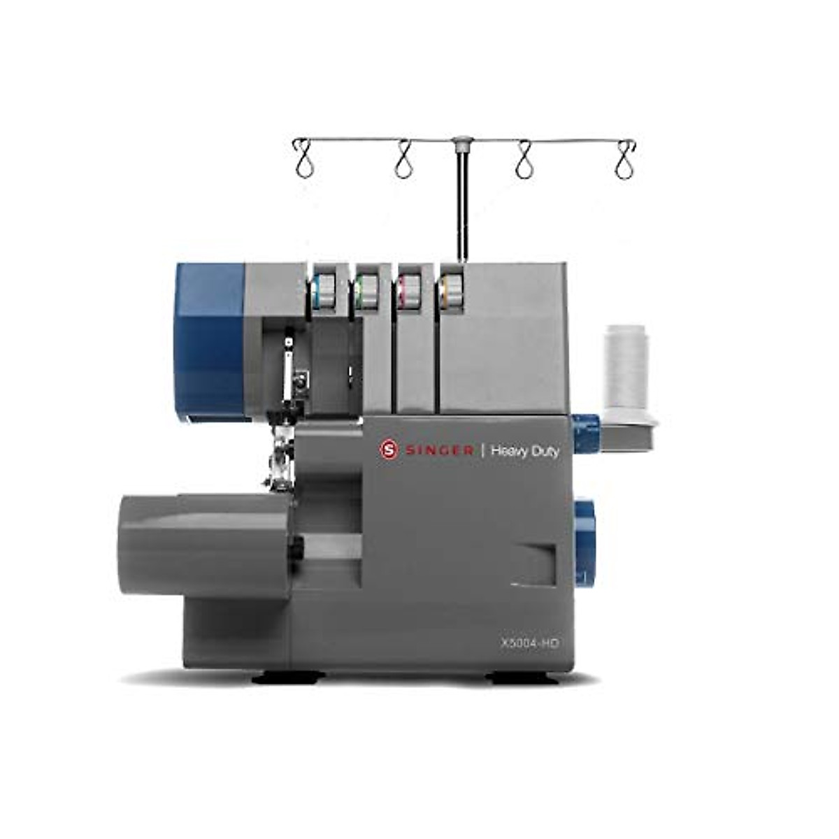 SINGER | Heavy Duty Serger Overlock Machine | Metal Frame | 2/3/4 Thread Capacity | 60% Larger Cutting Knife Grey