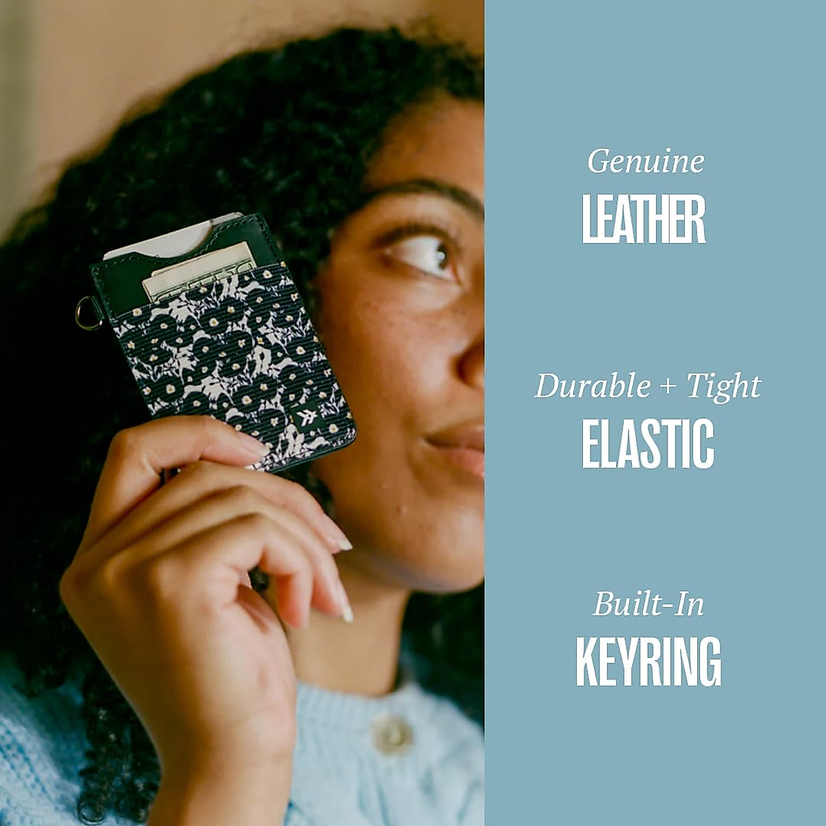 Thread Wallets Ultra Slim Minimalist Card Holder Wallet (Swell)