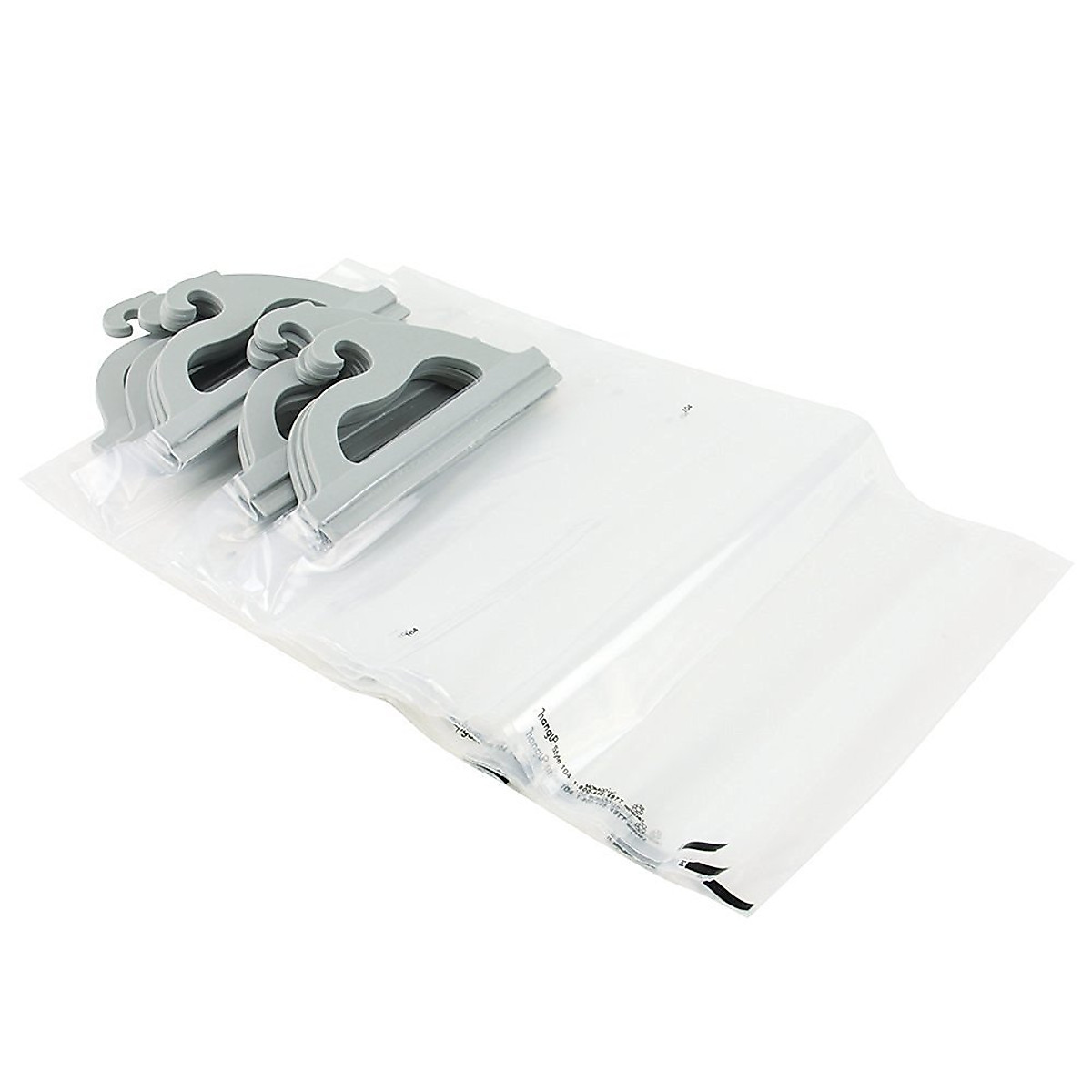 Monaco Hanging Storage Bags 20-pack Bundle. 10-pack of 12 x 9-inch and 10-pack of 14 x 12.5 inch. Clear Plastic Bags for Classroom, Library, and Pharmacy Use