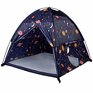 MountRhino Space World Kids Play Tent-60”x60”x47” Kids Pop Up Tent Children Camping Playhouse Indoor Outdoor Play Tents for Boys Girls Large Space Kids Tents with Rainfly Perfect Kid’s Gift