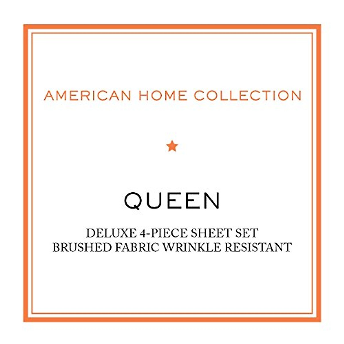 American Home Collection Deluxe 4 Piece Bed Sheets Set Deep Pocket Extra Soft Microfiber Wrinkle Free Sheets Easy Care (Queen, Ivory)