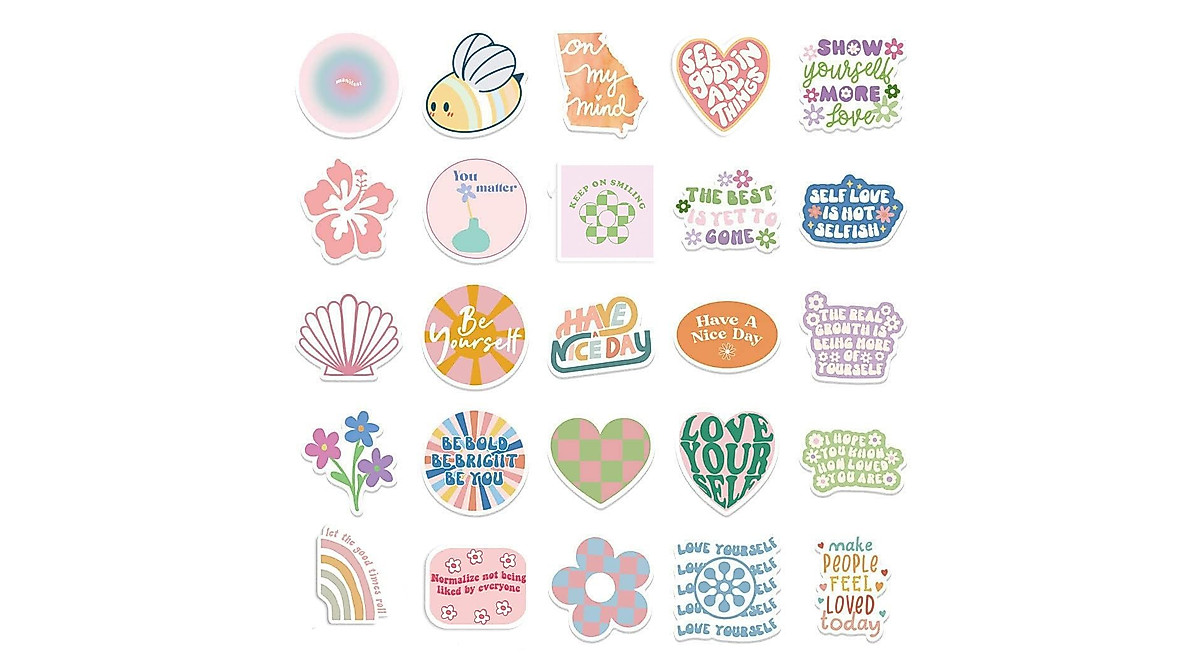 100PCS Danish Pastel Stickers for VSCO Girls
