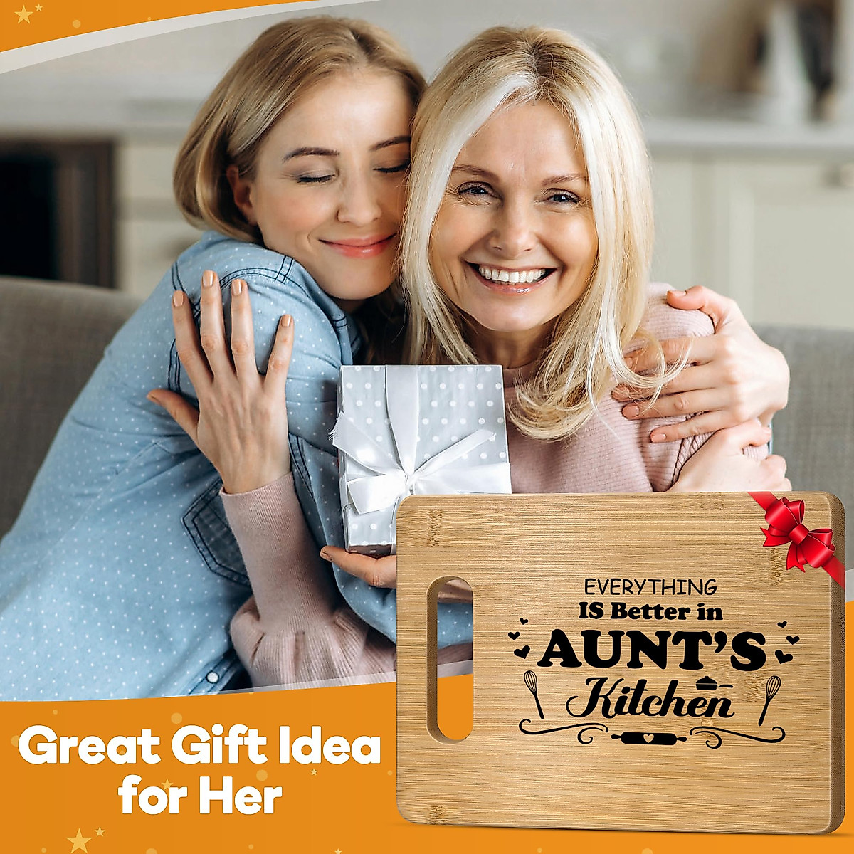 GwhyGifts Uncle and Aunt Gifts,Funny Socks 20 Oz Tumbler and Personalized Cutting Board