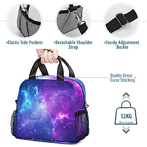 Gtonpum Lunch Bag for Kids, Cute Insulated Lunch Box with Adjustable Shoulder Strap, Reusable Thermal Lunch Tote Cooler Bag with Side Pockets for Girls Adult Women School Work Outdoor (Dragonfly)