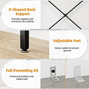 APPOLYN Over The Toilet Storage Cabinet with Shelves and Double Doors, Bathroom Shelf Over Toilet with Storage Compartment, Adjustable Side Storage Shelf, Freestanding Bathroom Storage Rack, Oak