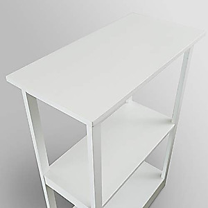 Casual Home Adams Bookcase Sliding Track, Concealment Furniture, White