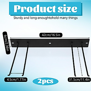 MAQUITA Folding Chair Storage Rack for Chair Organization and Garage Wall Mount Storage, Garden Tool Rack Organizer (2 Pack)