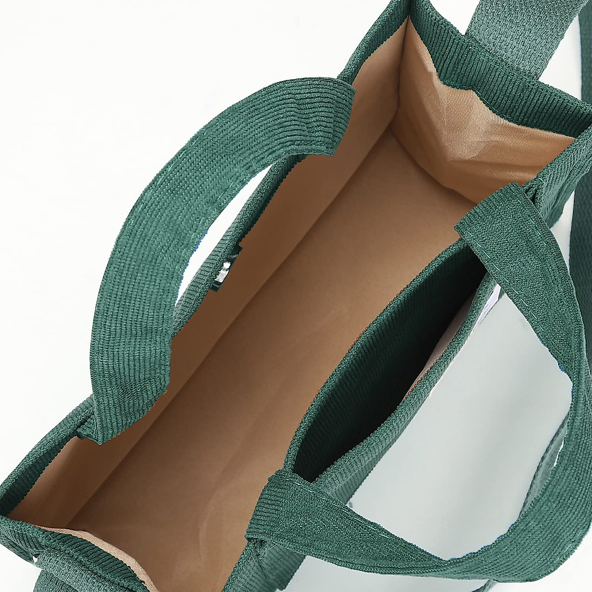 WantGor Tote Bag for Women, Corduroy Crossbody Bags Shoulder Handbag Satchel Hobo Bag Purse