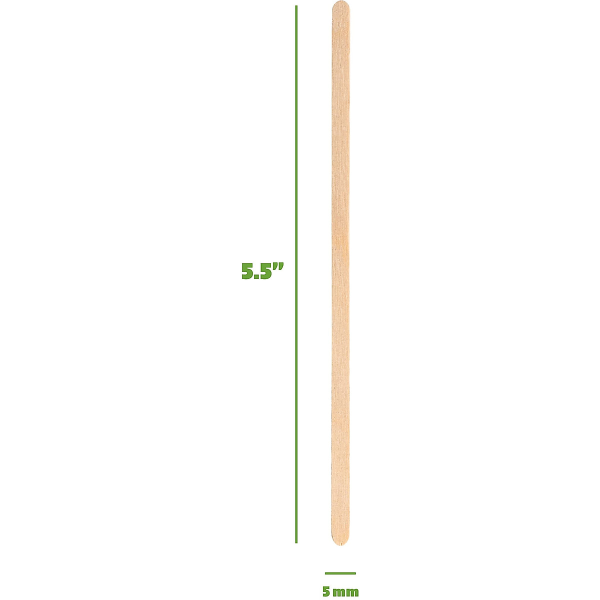 Comfy Package, [500 Count] 5.5 Inch Wooden Coffee Stirrers - Wood Stir Sticks