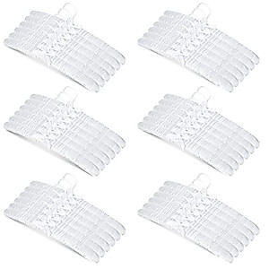 36 Pcs White Satin Padded Hanger Heavy Duty Clothes Hangers Decorative Foam Hangers for Clothing No Shoulder Bump Fabric Bride Hanger for Wedding Women Girls Closet Dress Blouse