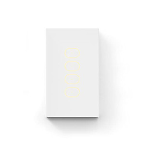 LIFX Smart Switch, 4 Button in-Wall Wi-Fi Smart Touch Glass Switch (White)